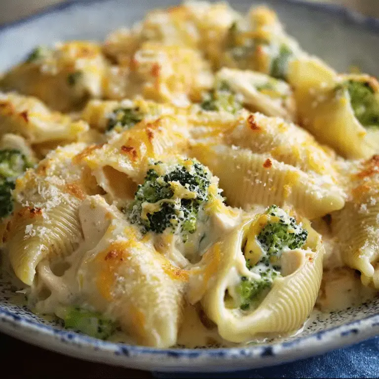 Cheesy Chicken Broccoli Shells – Creamy, Comforting, and Family ...