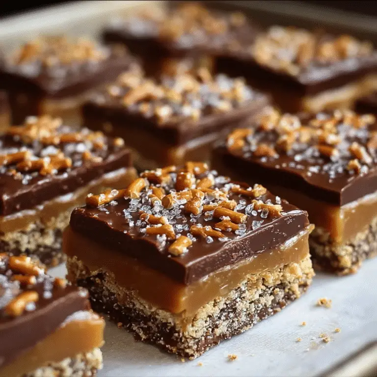 No-Bake Salted Caramel Pretzel Bars – Sweet, Salty, and Seriously ...