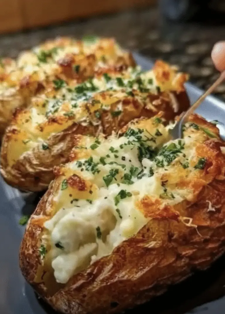 Whole Baked Potato with Butter Made Crispy Outside and Fluffy Inside ...